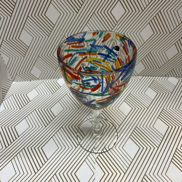 Pier 1 | Dining | Pier Confetti Art Glass Stemware Wine Glass Water ...